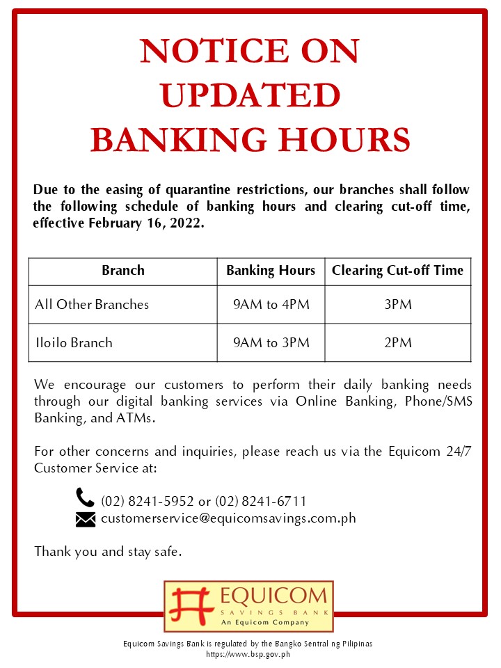 Equicom Advisory - Equicom Savings Bank